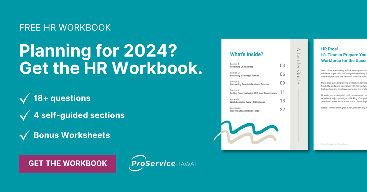 Strategic HR Workbook | ProService Hawaii